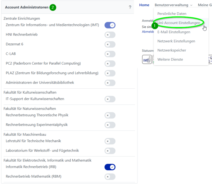 Erste Schritte mit dem Uni-Account – ZIM HilfeWiki